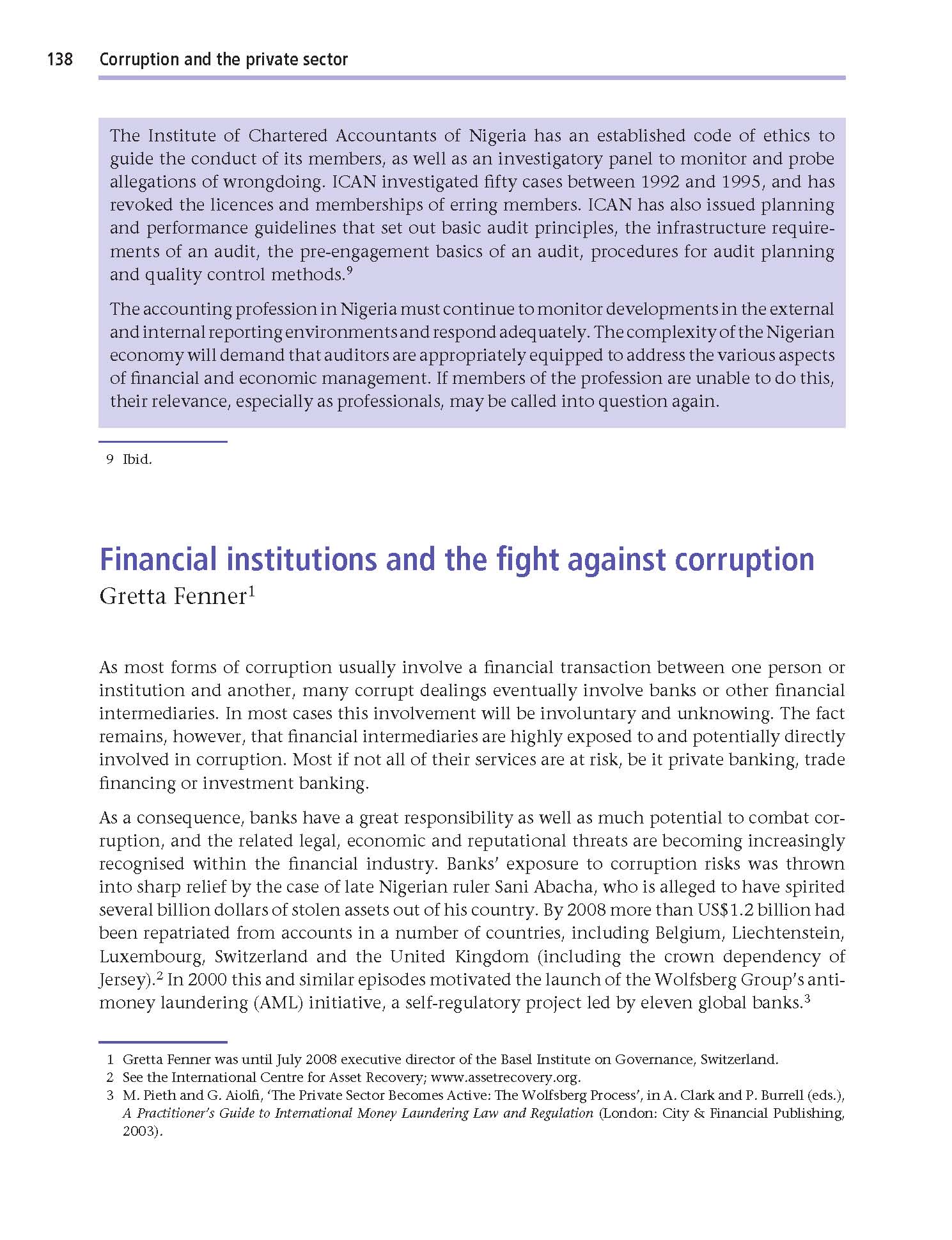 Financial institutions and the fight against corruption | Basel Institute on Governance